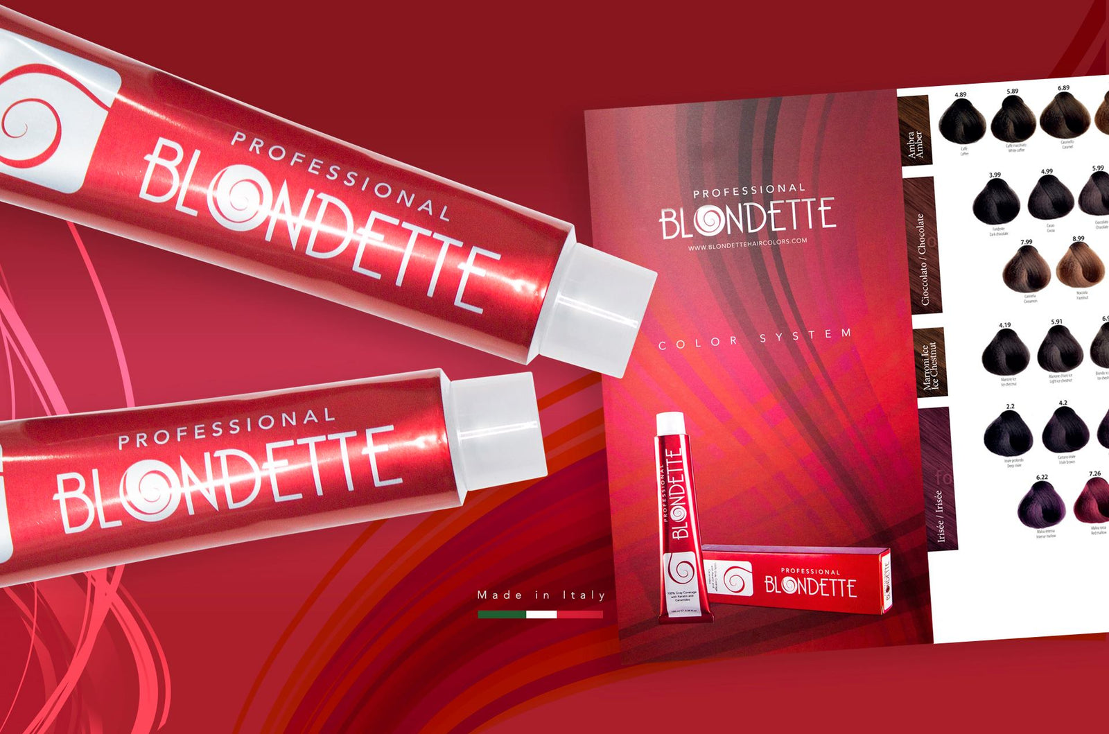 Blondette Professional Hair Color Cream with Keratin and Ceramides 3.3