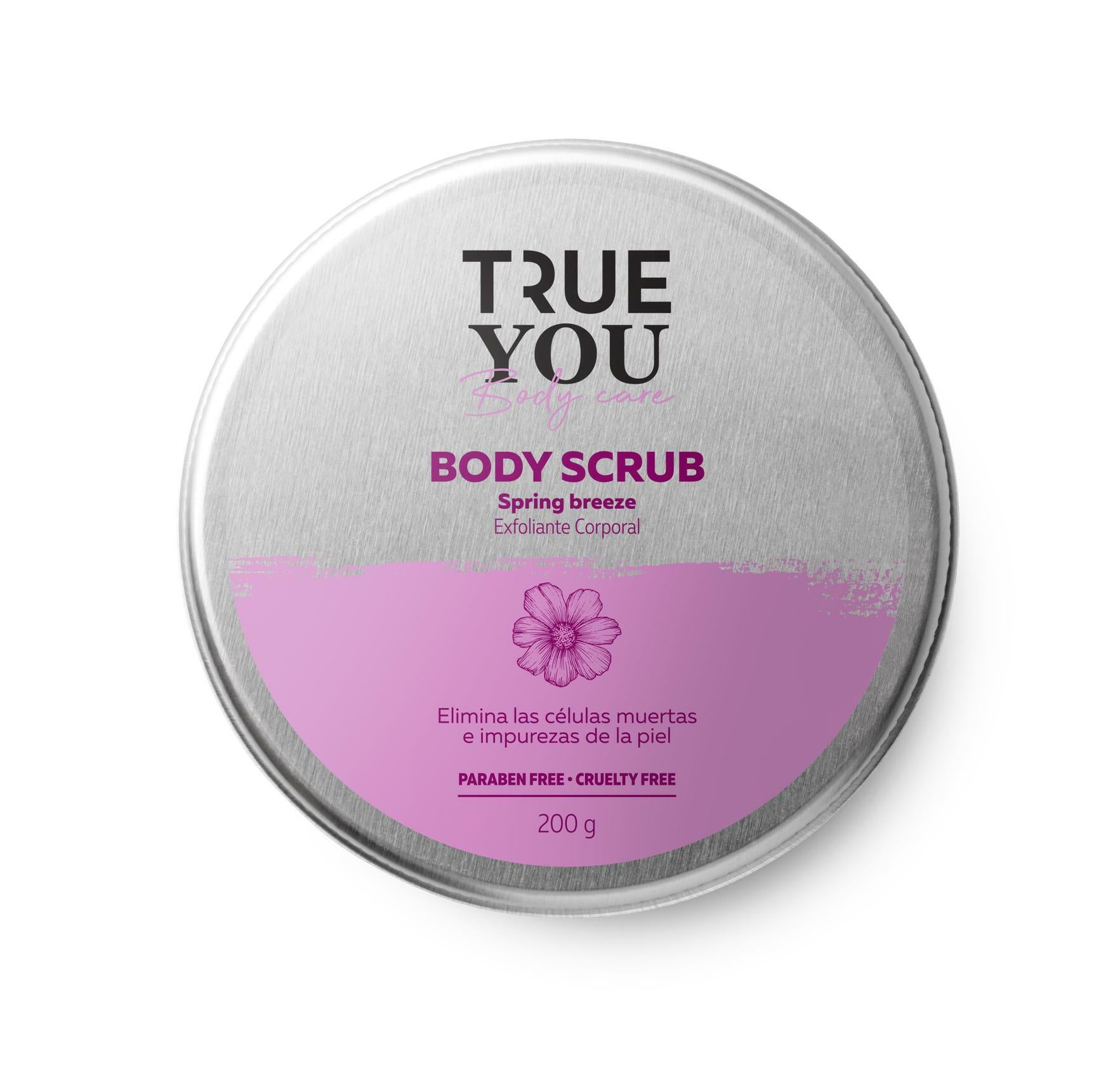 TRUE YOU Sugar Scrub Spring Breeze Exfoliant body scrub with Collagen